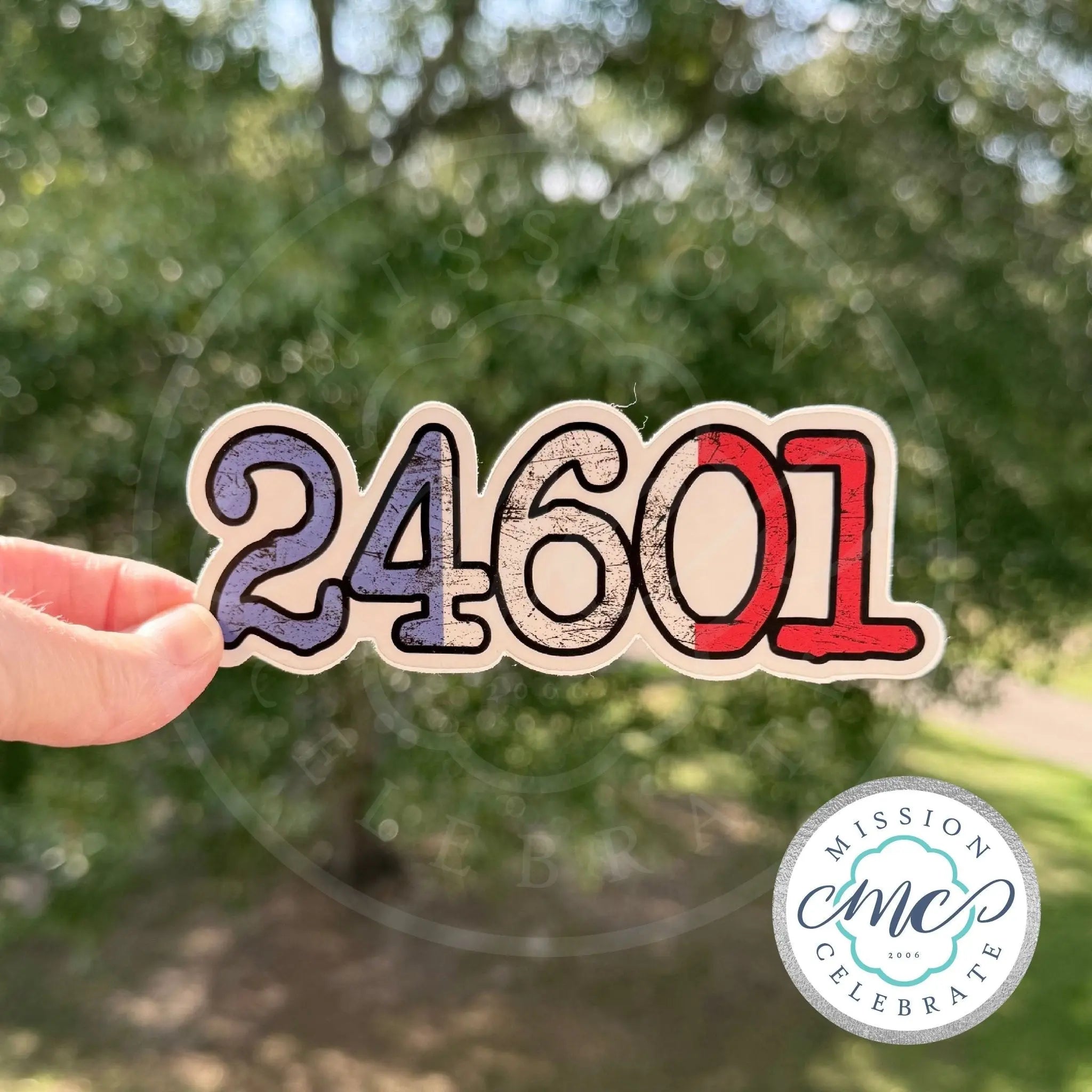 24601 (inspired by Jean val Jean Les Miserables Les Mis) Art Decal | Main Street Collective