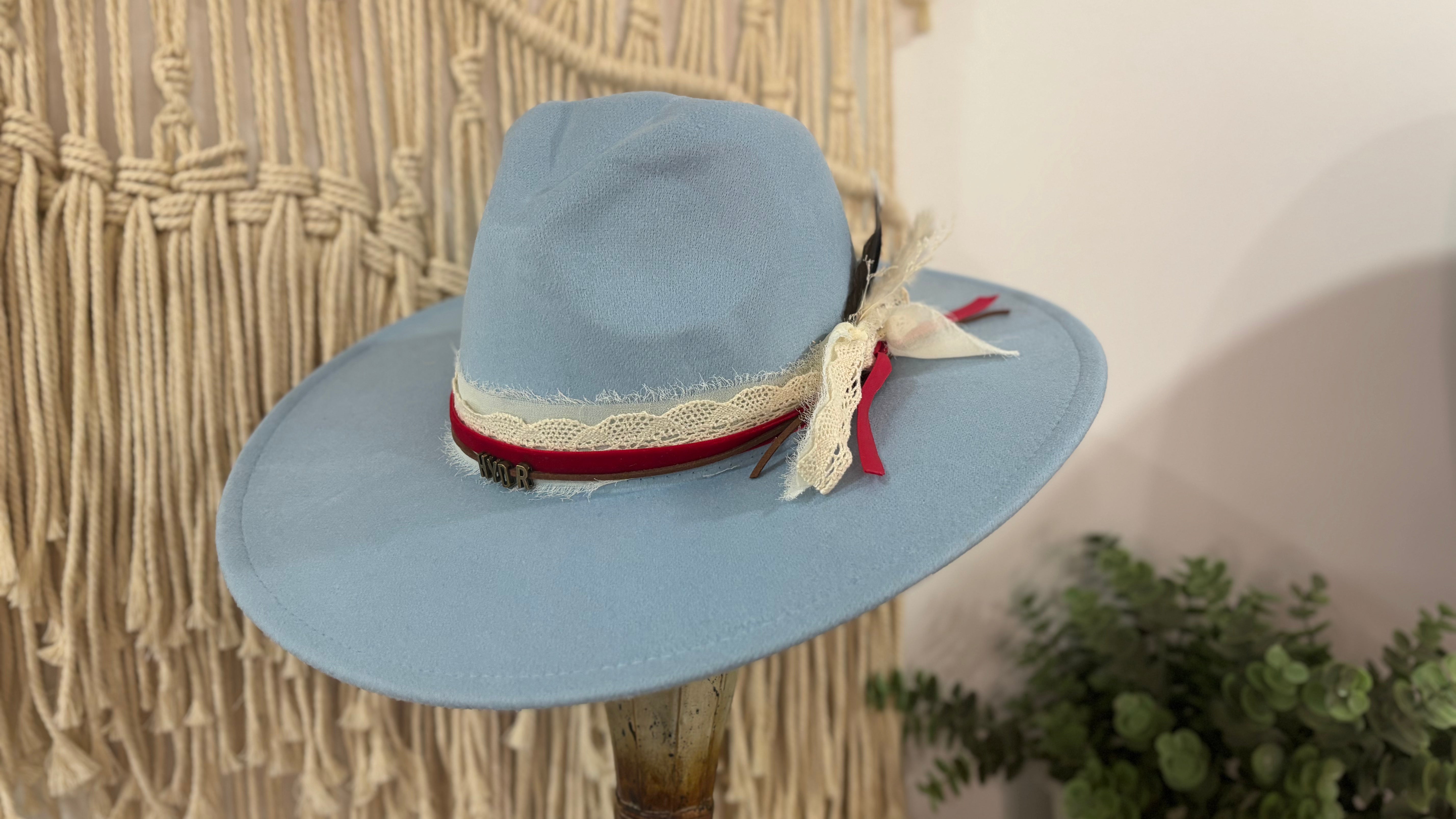 Powder Blue Felt Hat Wide Brim - Brim Envy | Main Street | Main Street ...