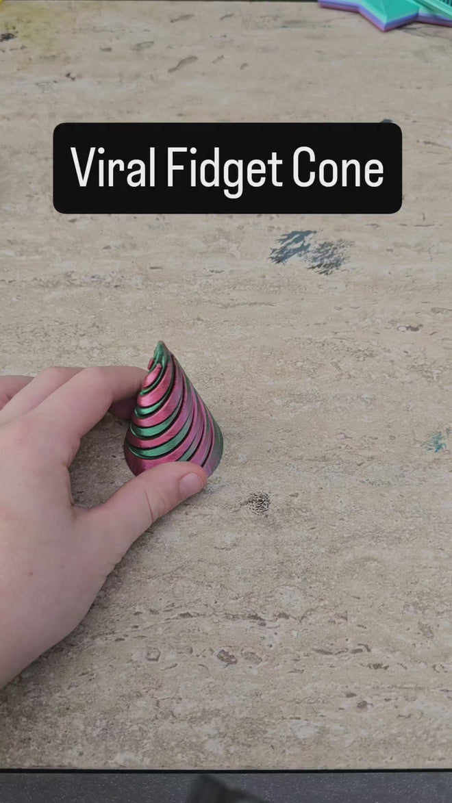 Swirl Cone Fidget Toy Handmade - Main Street Collective | Main Street ...